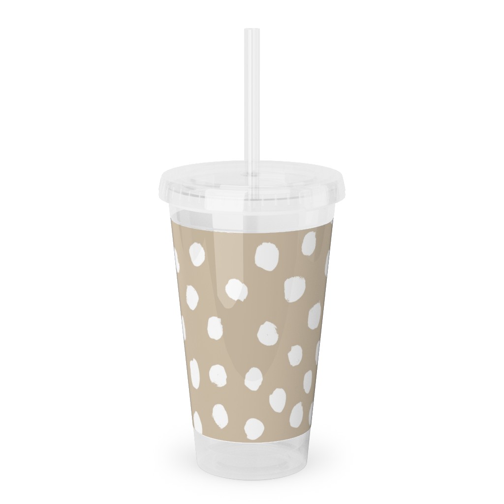 Soft Painted Dots Acrylic Tumbler with Straw | Shutterfly