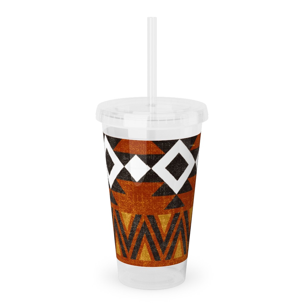 Modern Desert - Rust Acrylic Tumbler with Straw | Shutterfly