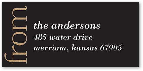Black Address Labels | Shutterfly