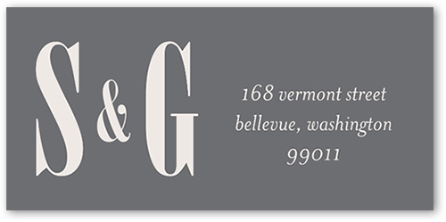 Gray Address Labels | Shutterfly