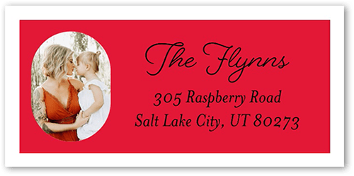 Oval Photo Frame Address Label by Blonde Designs | Shutterfly