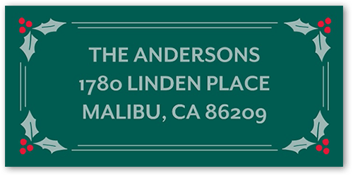 Modern Evergreen Address Label by Blonde Designs | Shutterfly