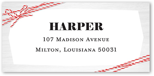 Geometric Frame Ribbon Address Label by Float Paperie | Shutterfly