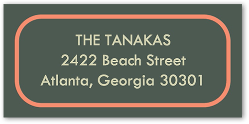 Family Shapes Address Label by Yours Truly | Shutterfly