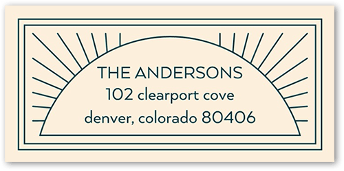 Antique Art Deco Address Label by Yours Truly | Shutterfly