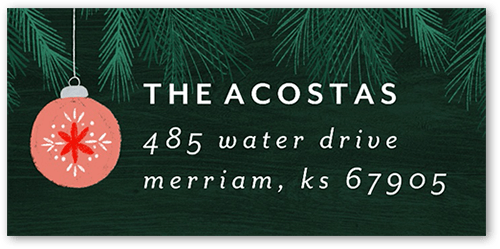 Ornament Fun Address Label by Yours Truly | Shutterfly