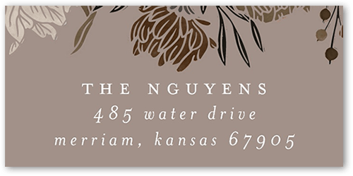 Unique Floral Frame Address Label by Yours Truly | Shutterfly