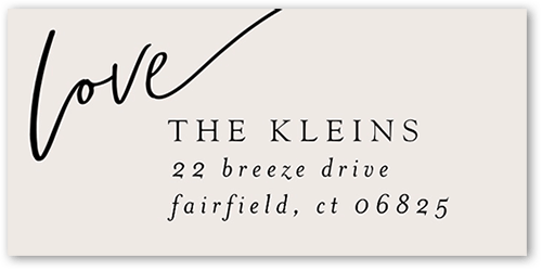 Elegant Showcase Address Label by Yours Truly | Shutterfly