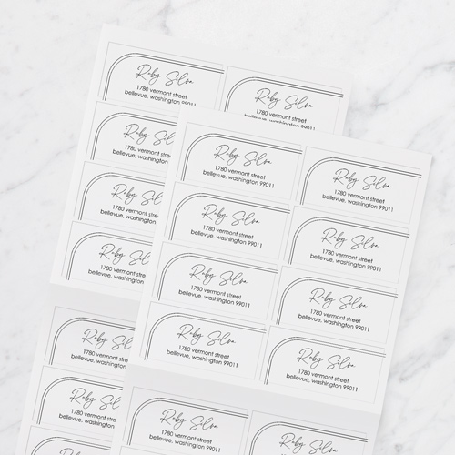 Border Arc Address Label by Sarah Hawkins Designs | Shutterfly