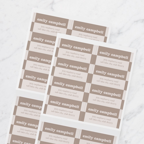 Two Tone Blocks Address Label by Yours Truly | Shutterfly