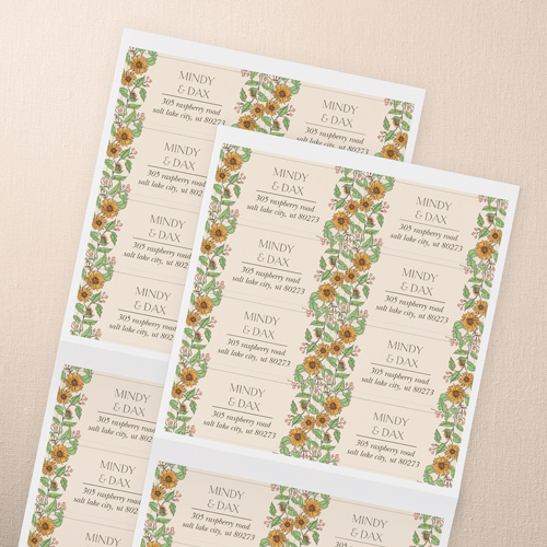 Sunflower Scenery Address Label by Yours Truly | Shutterfly