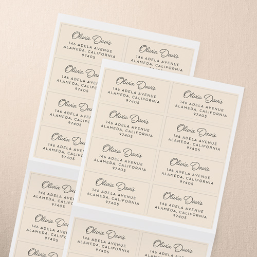 Circular Type Address Label by Yours Truly | Shutterfly