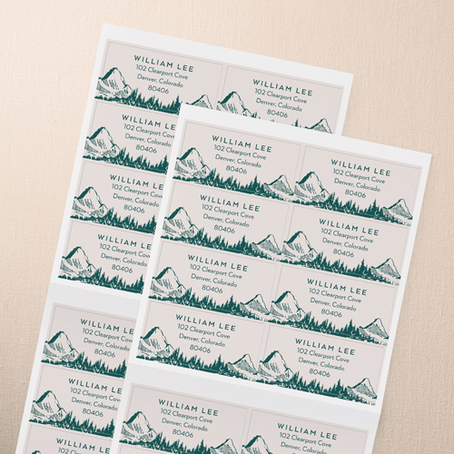 Serene Mountains Address Label by Yours Truly | Shutterfly