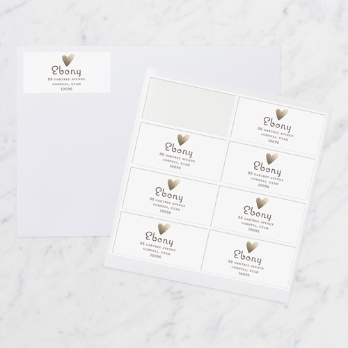 Appreciation Script Address Label by Between Friends | Shutterfly