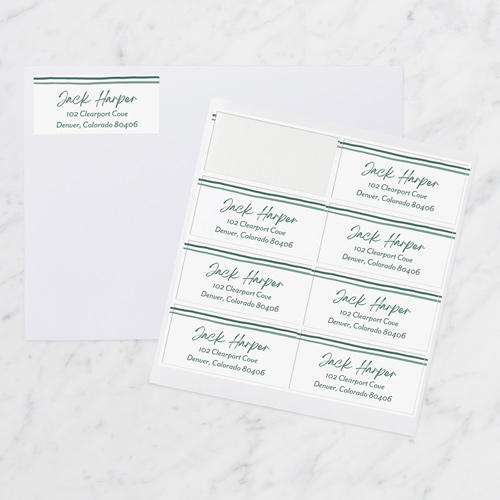 Doubled Lines Address Label by Yours Truly | Shutterfly