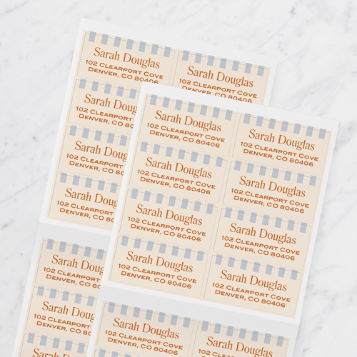 Vertical Stripes Address Label by Yours Truly | Shutterfly