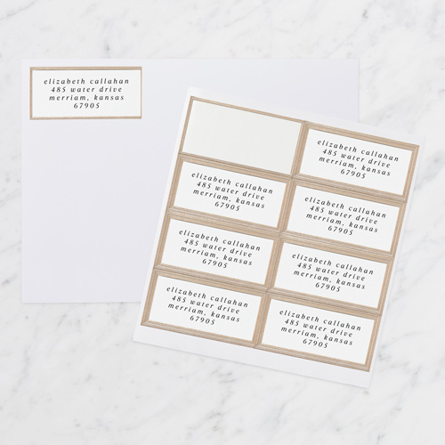 Wooden Fringe Address Label by Yours Truly | Shutterfly