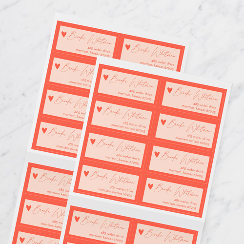 Heart Signature Address Label by Yours Truly | Shutterfly