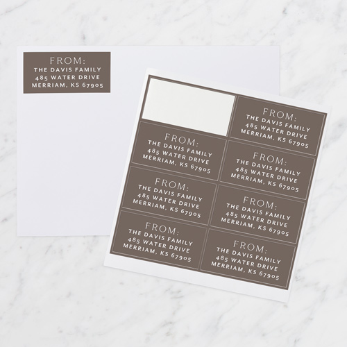Classy Gratitude Address Label by Yours Truly | Shutterfly
