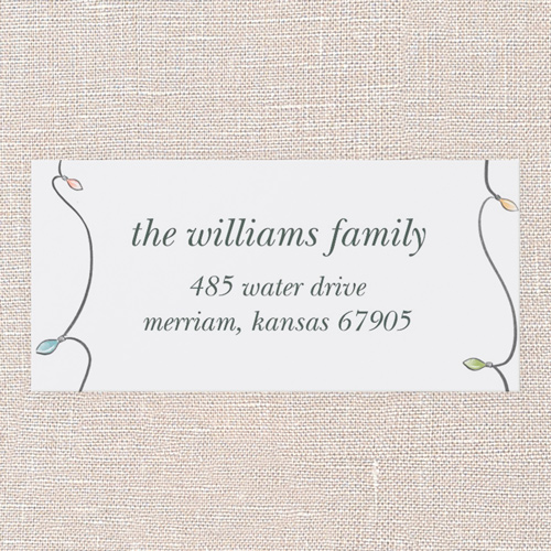 Classic Lights Address Label by Yours Truly | Shutterfly
