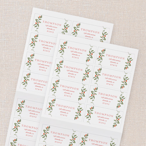 Enclosed Holly Address Label by Lady Jae | Shutterfly