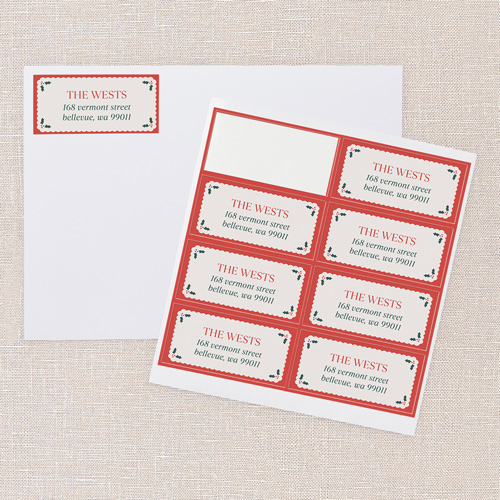 Holly Overlay Address Label by Yours Truly | Shutterfly