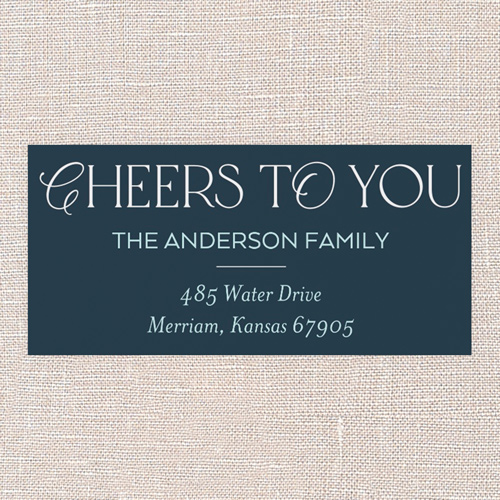 Elegant Cheers Address Label by Float Paperie | Shutterfly