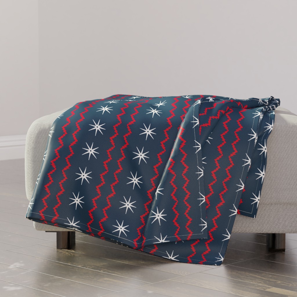 Stars and Stripes - Blue, Red and White Blanket | Shutterfly