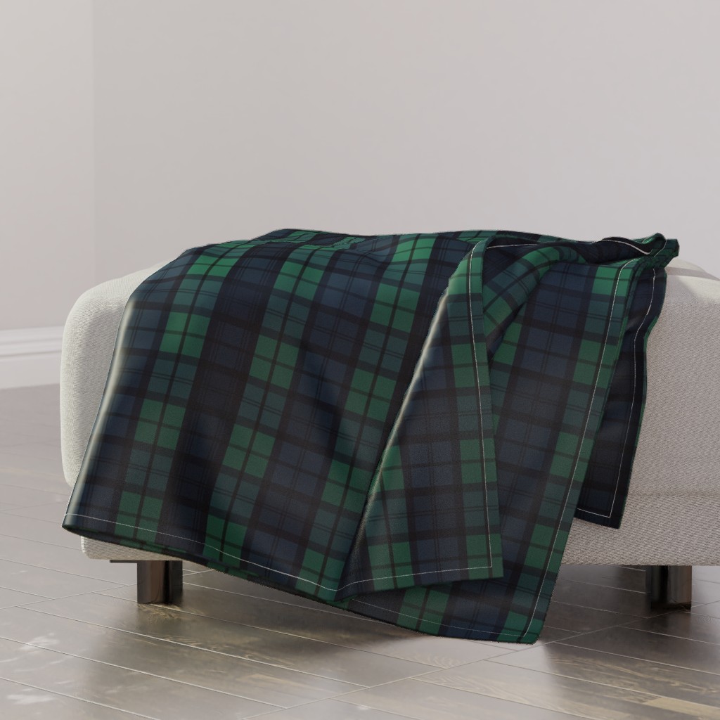 Dark Green Plaid Blanket | Shutterfly