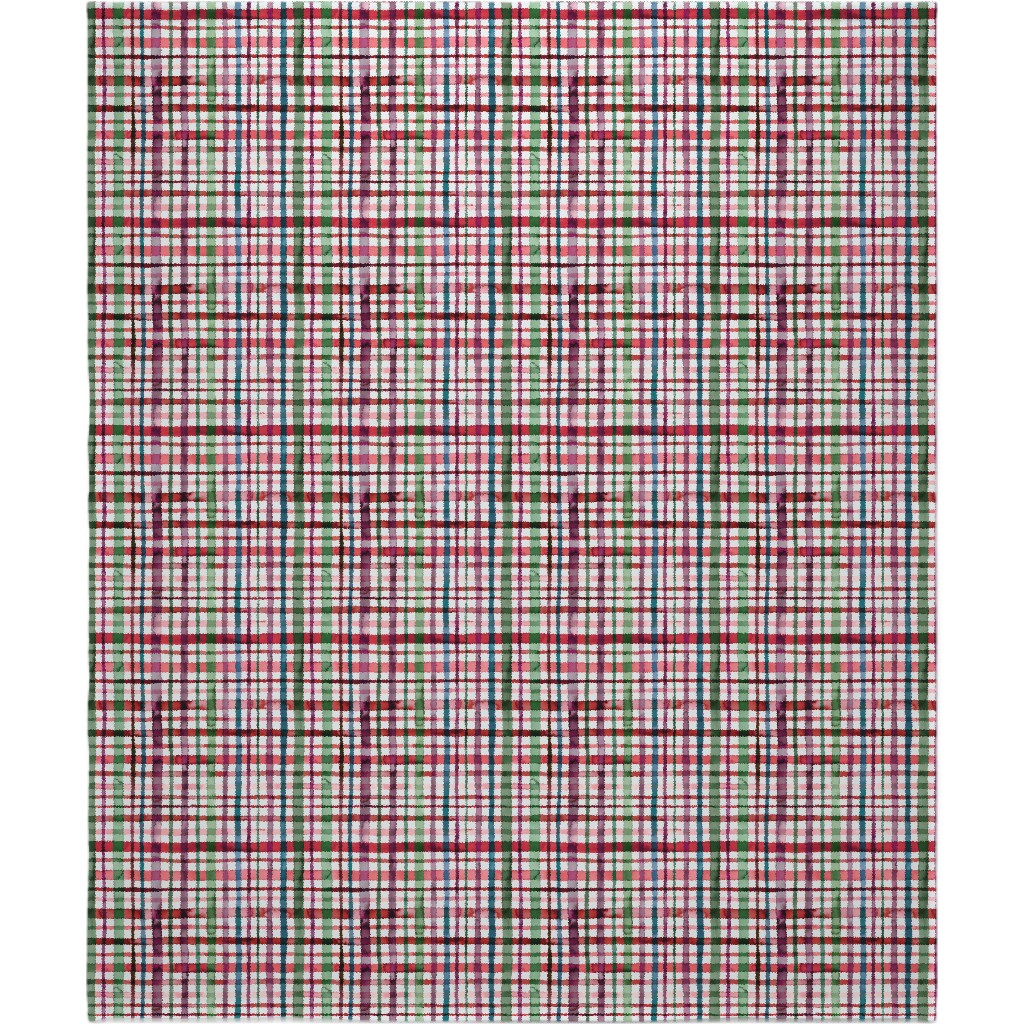 Watercolor Gingham - Red and Green Latte Mug | Shutterfly