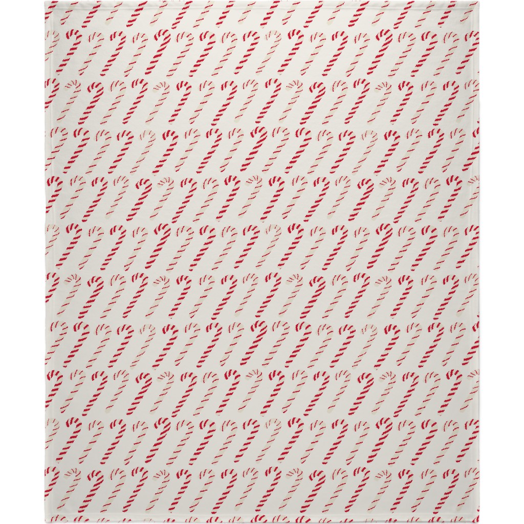 Dancing Candy Canes on White Picnic Blanket | Shutterfly
