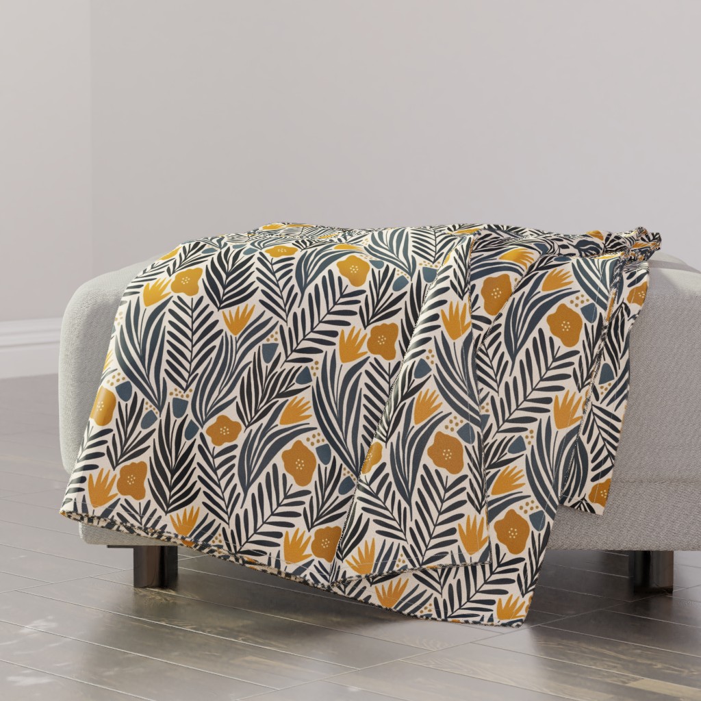 Nadia - Gold & Black Blanket | Shutterfly