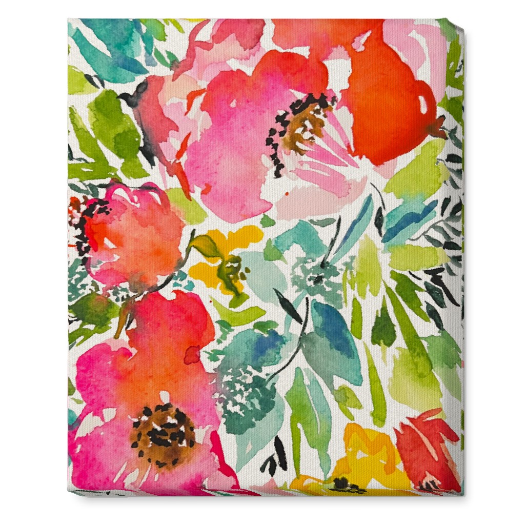 Bright Summer Florals - Multi Canvas Print | Shutterfly
