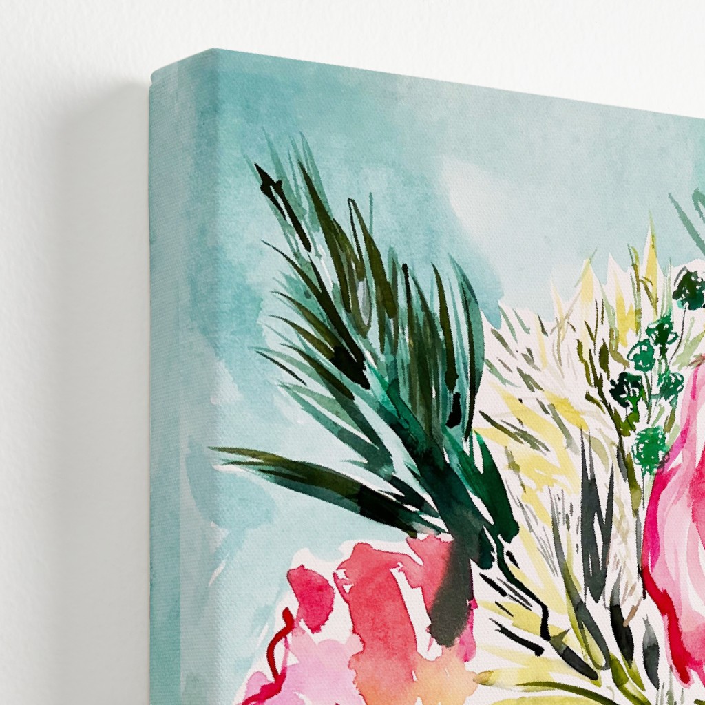 Aria Floral - Pink Canvas Print | Shutterfly