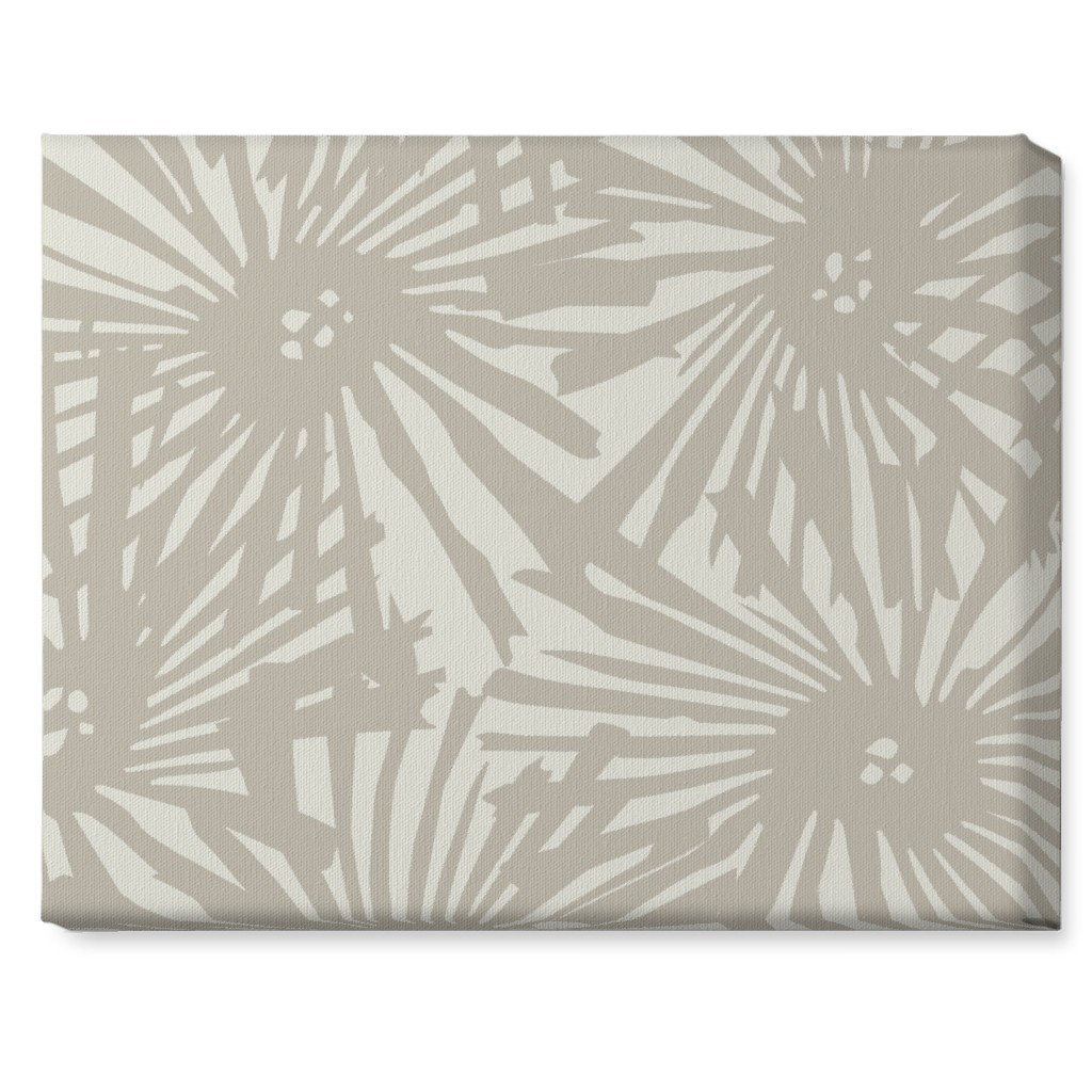 Large Cactus Flower Bloom - Beige Canvas Print | Shutterfly