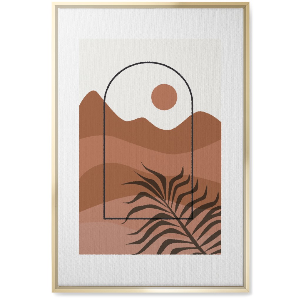 Floating Frame Abstract Mountain Landscape Wall Art | Shutterfly