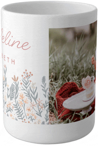 Floral Statement Name Custom Cup by Shutterfly | Shutterfly
