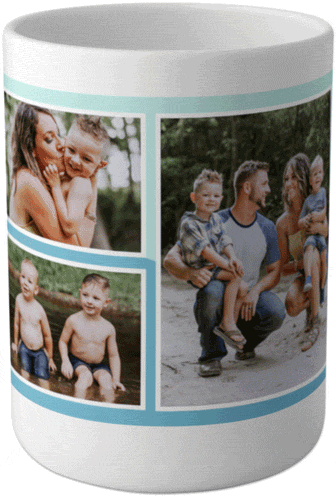 Colorblock Monogram Grid Custom Cup by Shutterfly | Shutterfly