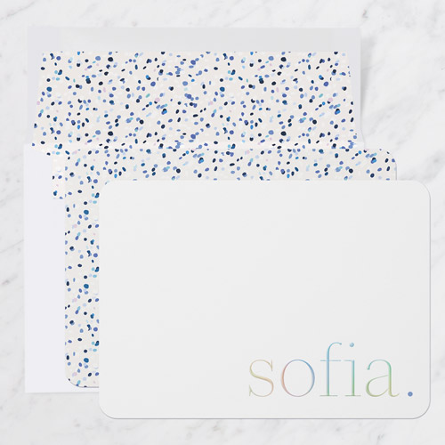 Clean Moniker 5x7 Personalized Foil Card by Kelli Hall | Shutterfly