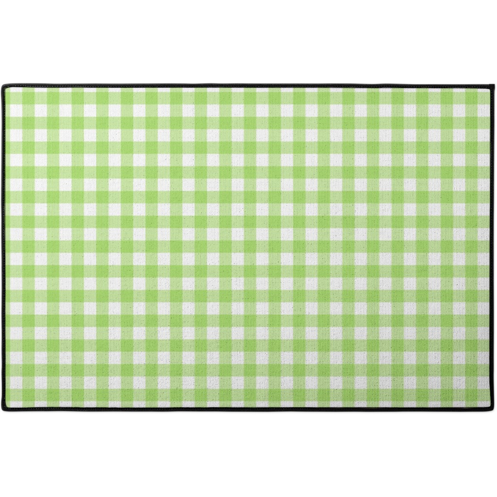 Gingham Checks Door Mat | Shutterfly