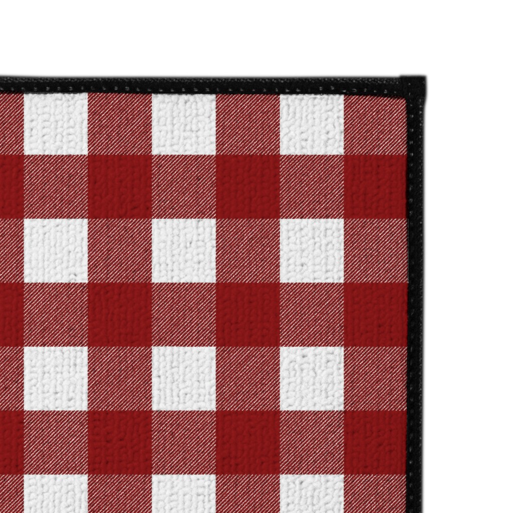 Buffalo Plaid - Red Door Mat | Shutterfly