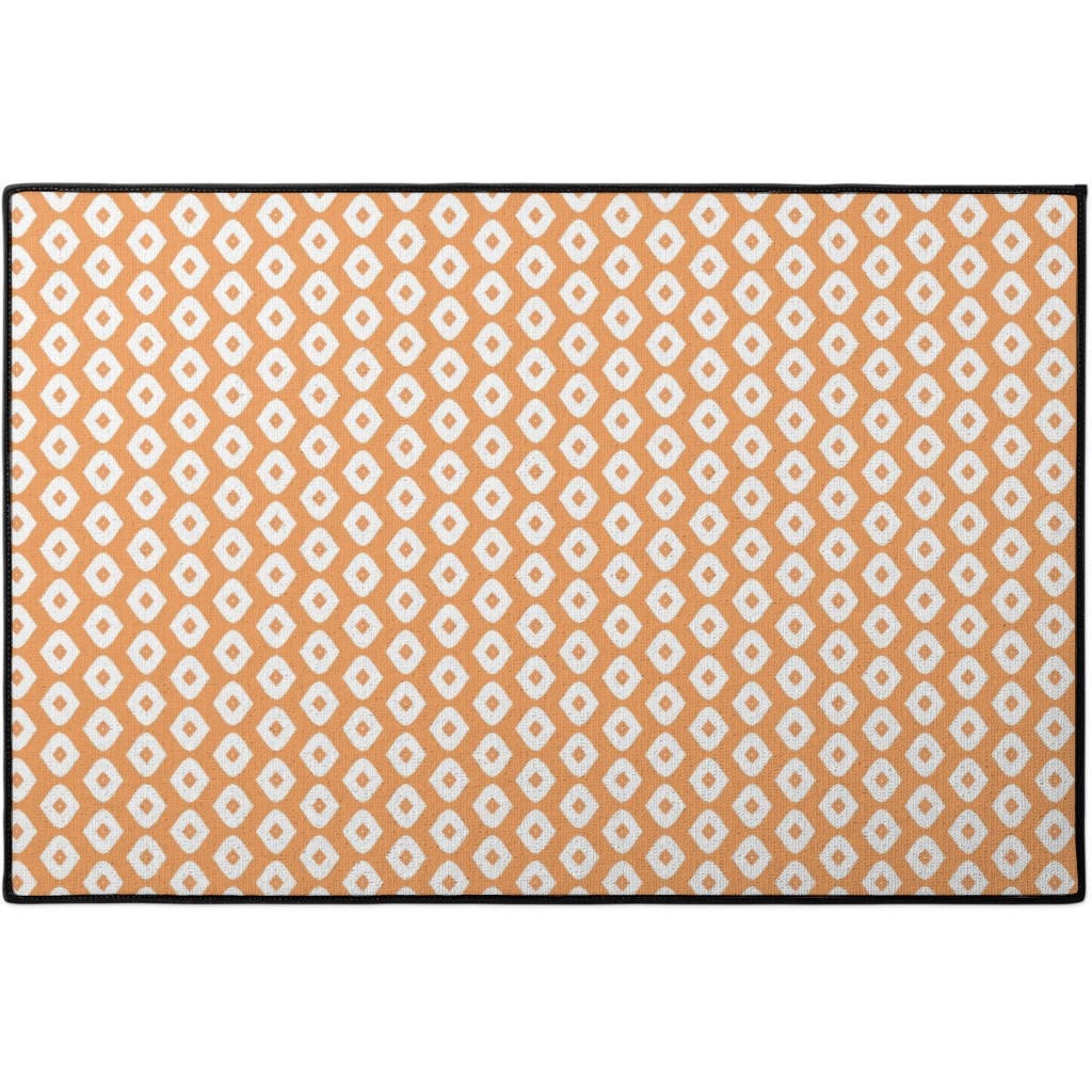 Diamond Girl - Orange Door Mat | Shutterfly