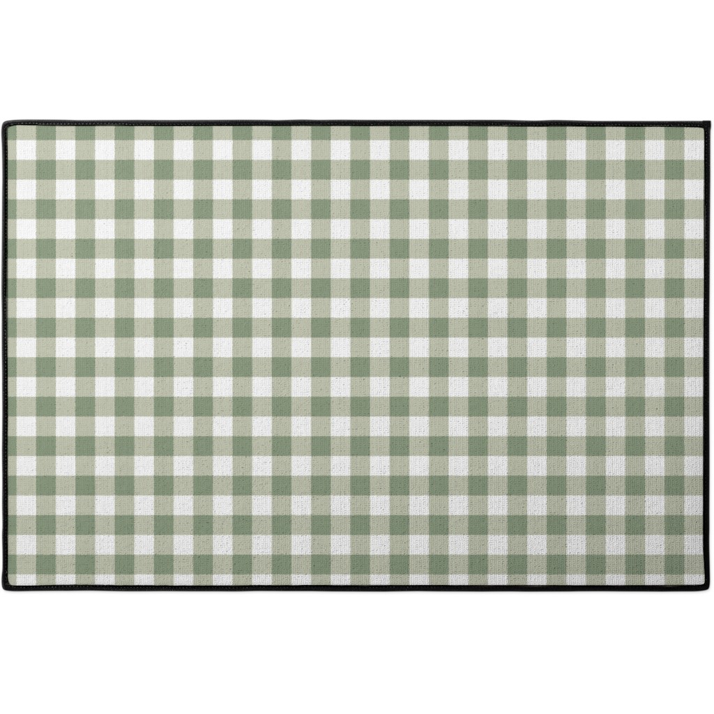 Plaid - Green Door Mat | Shutterfly