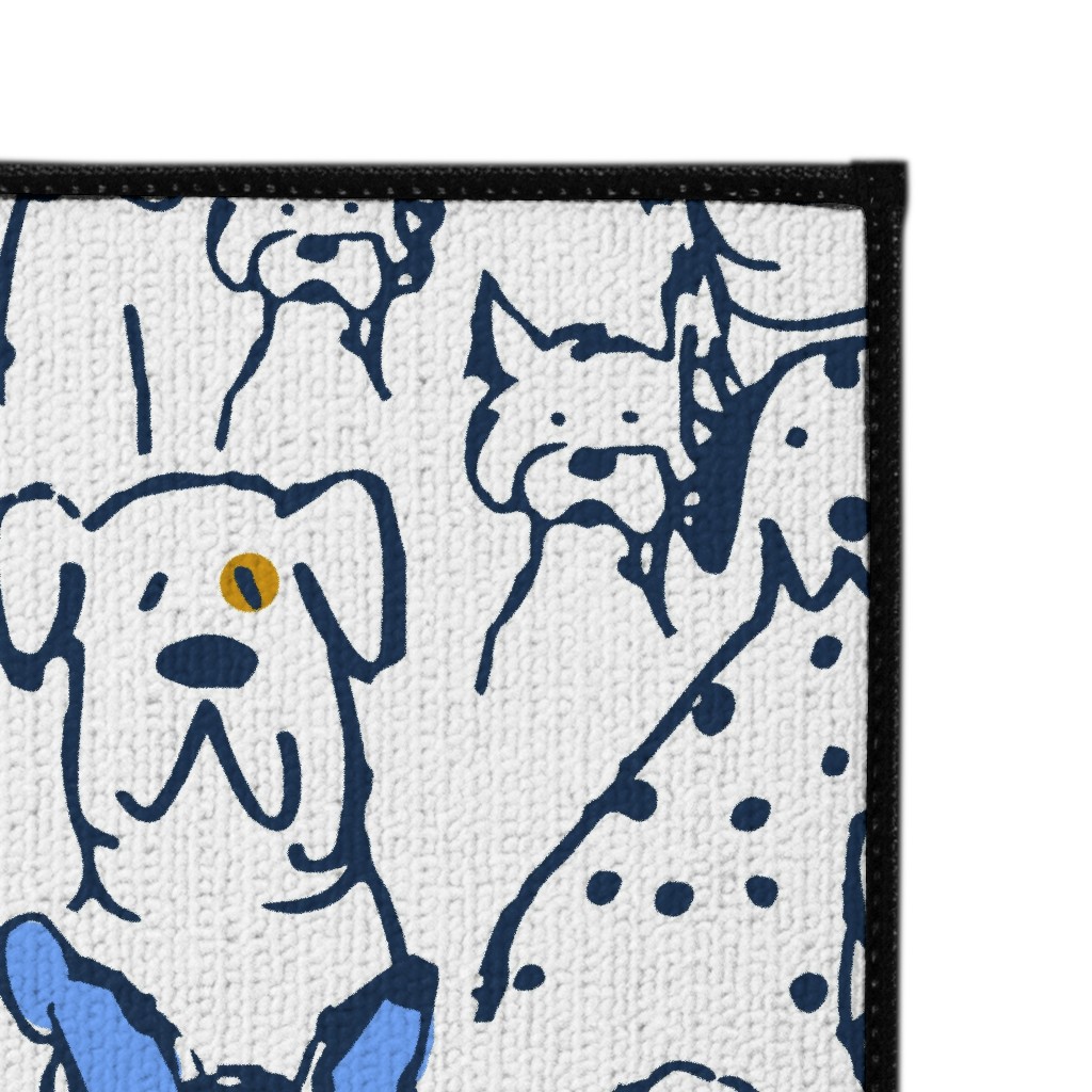 Color Pop Doodle Dogs Door Mat | Shutterfly