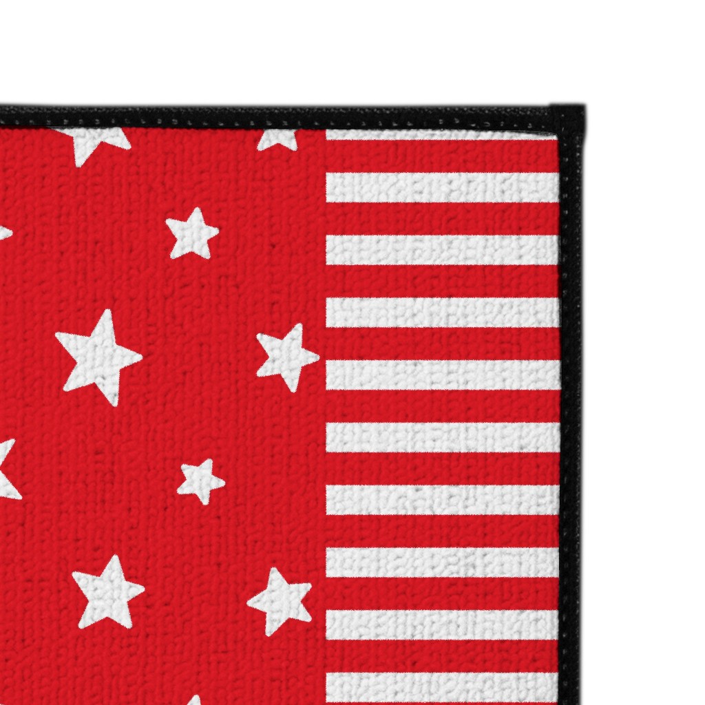 Stars and Stripes - Red and White Door Mat | Shutterfly