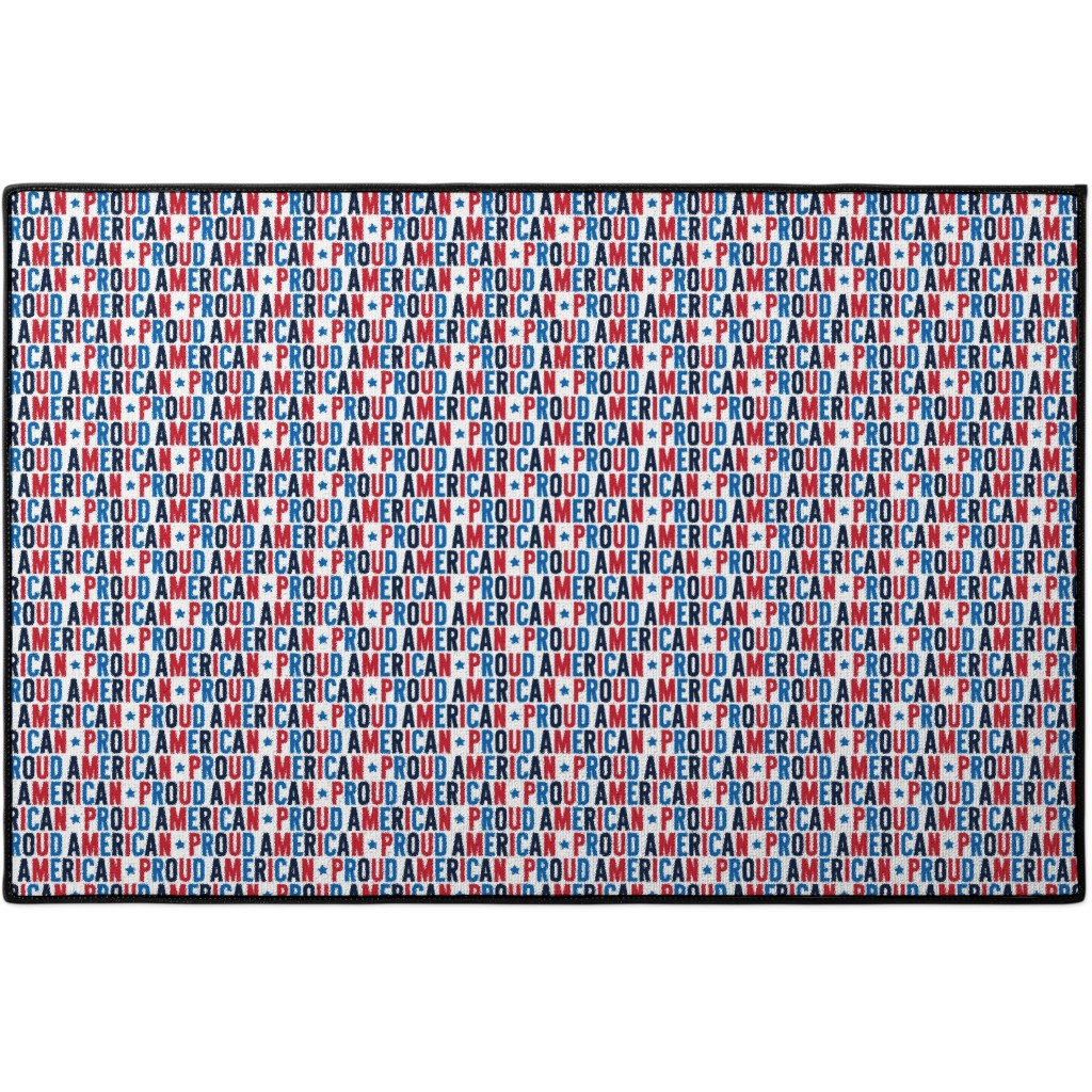Proud American - Red White and Blue Door Mat | Shutterfly