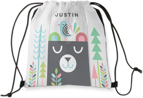 Adventure Woodland Bear Drawstring Backpack | Shutterfly