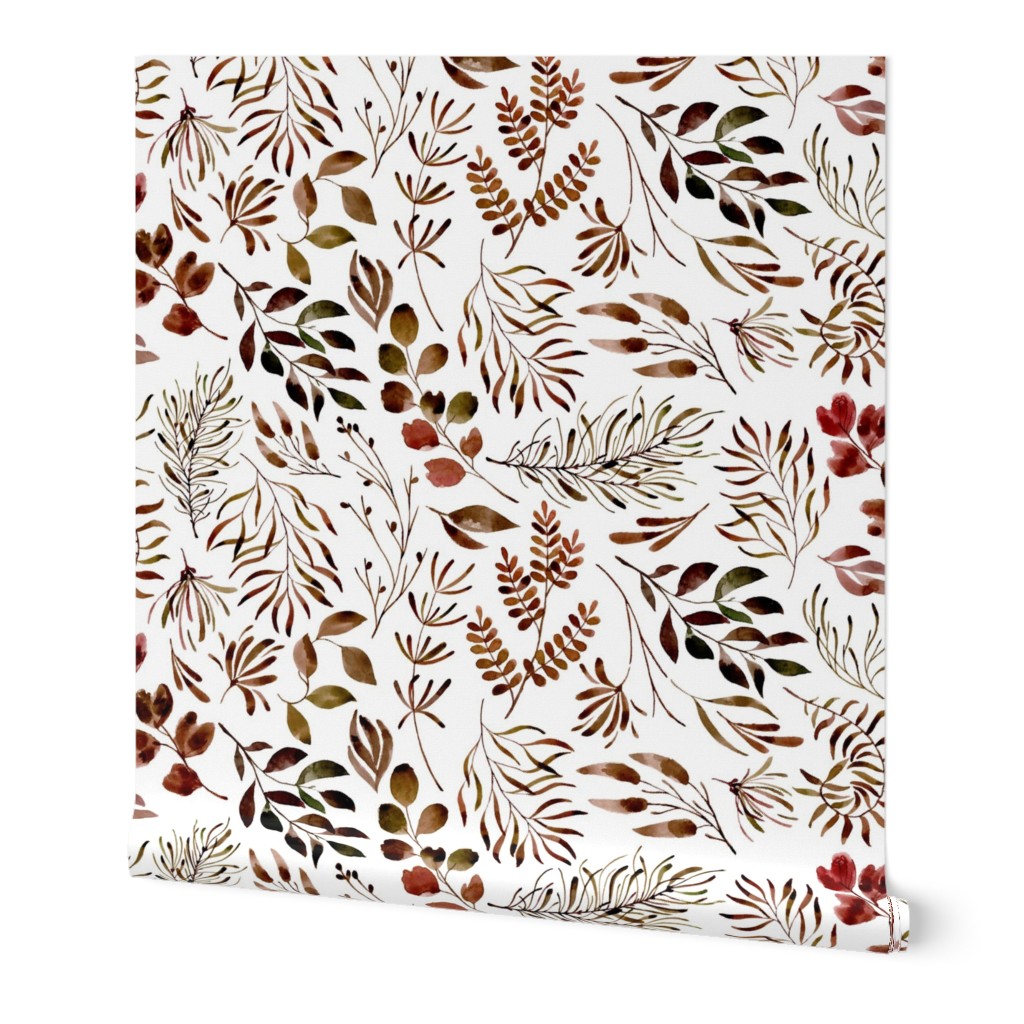 Leaves Nature Botanical Prints Wallpaper | Shutterfly