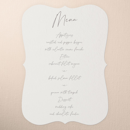 5x7 Wedding Flat Menus | Shutterfly