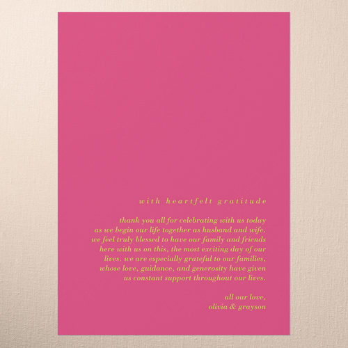 Editable Edition 5x7 Wedding Menu by Yours Truly | Shutterfly